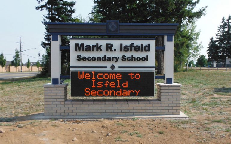 electronic-message-centre-mark-isfeld-secondary | Grant Signs