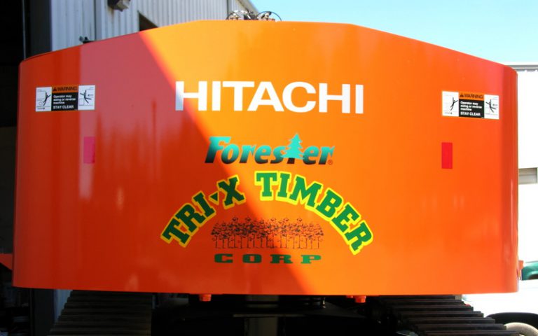 equipment-graphic-packages-hitachi-forester | Grant Signs